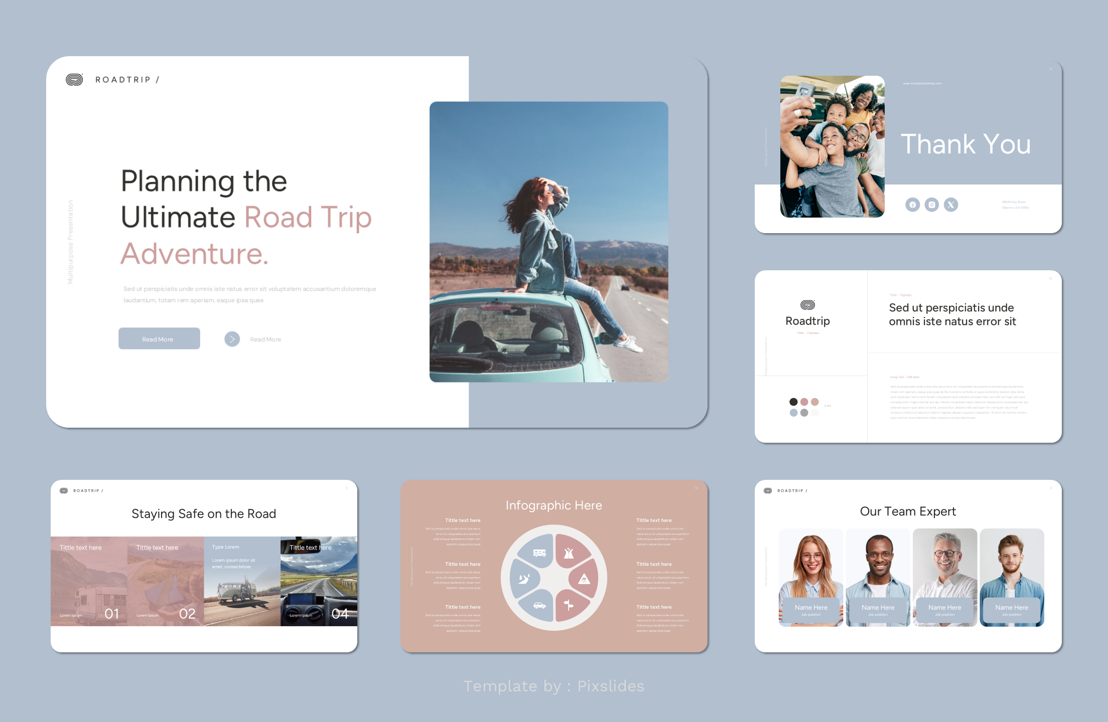 Road Trip - Multipurpose PowerPoint Presentation Template, Presentation ...