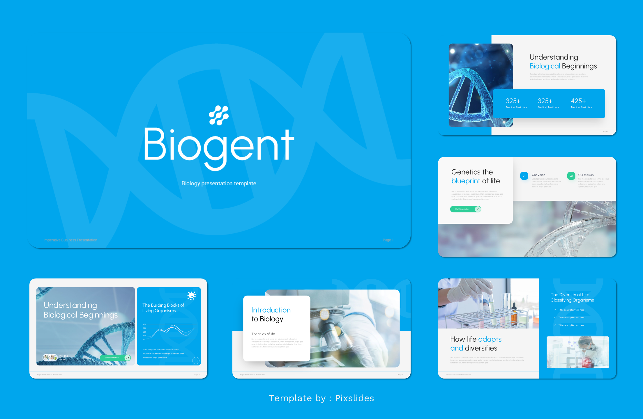 Biogent - Biology Keynote Presentation Template, Presentation Templates