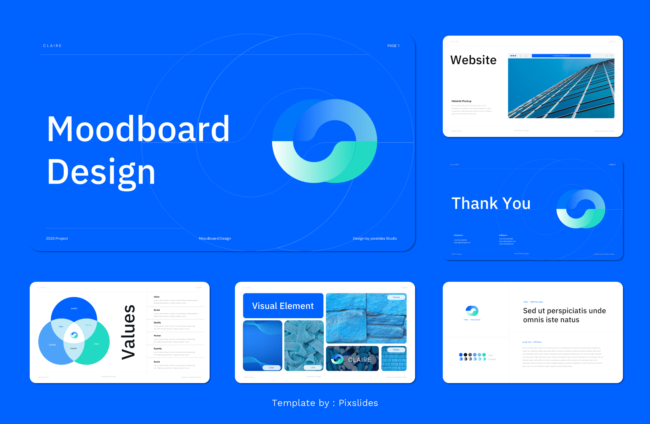 Claire - Moodboard & Design PowerPoint Presentation Template ...