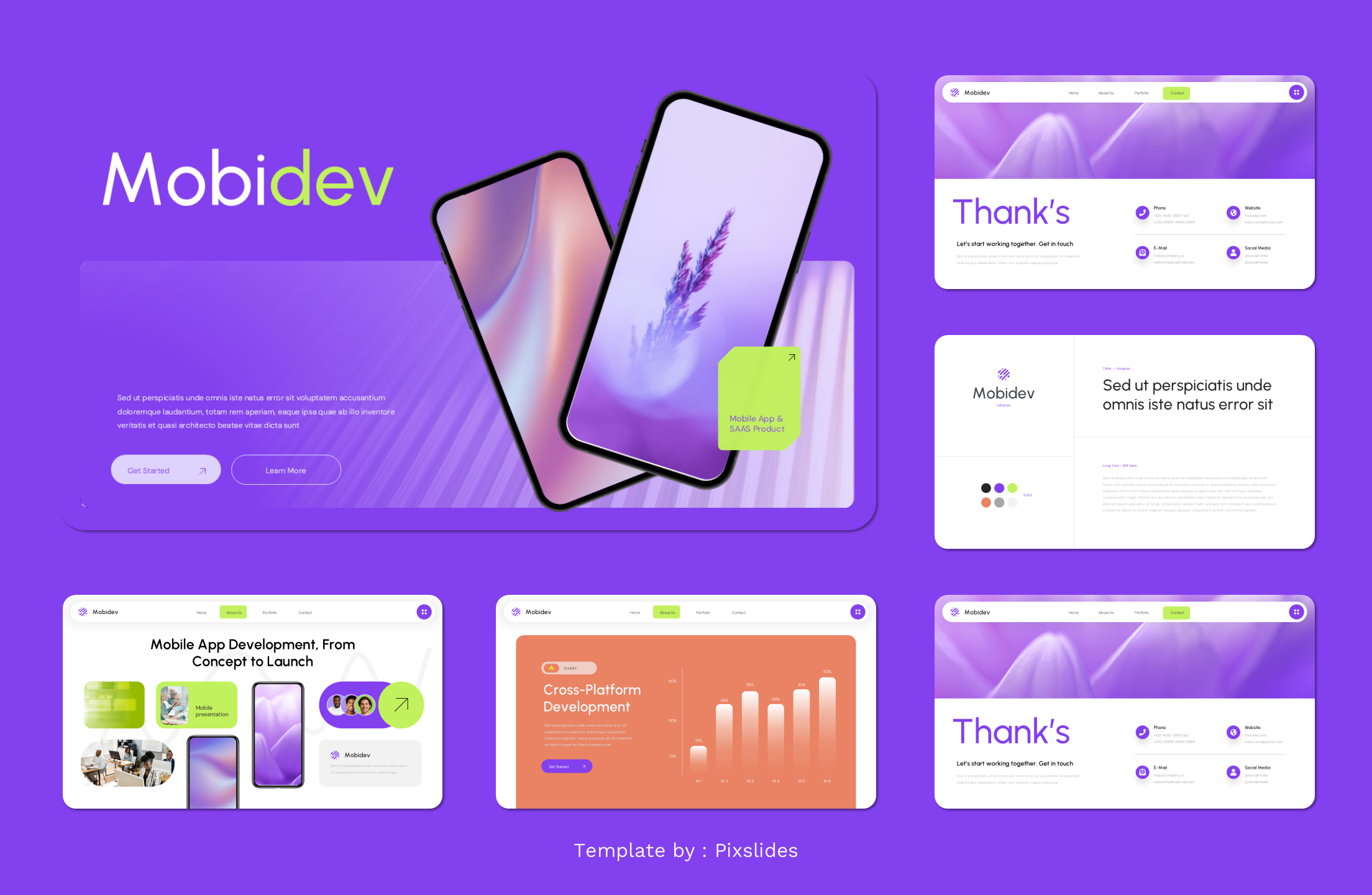 Mobiledev - Mobile App PowerPoint Presentation Template, Presentation ...