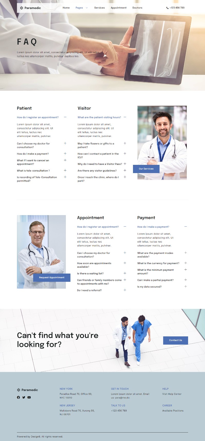 Paramedic - Medical Elementor Template Kit by Design_8 | ThemeForest