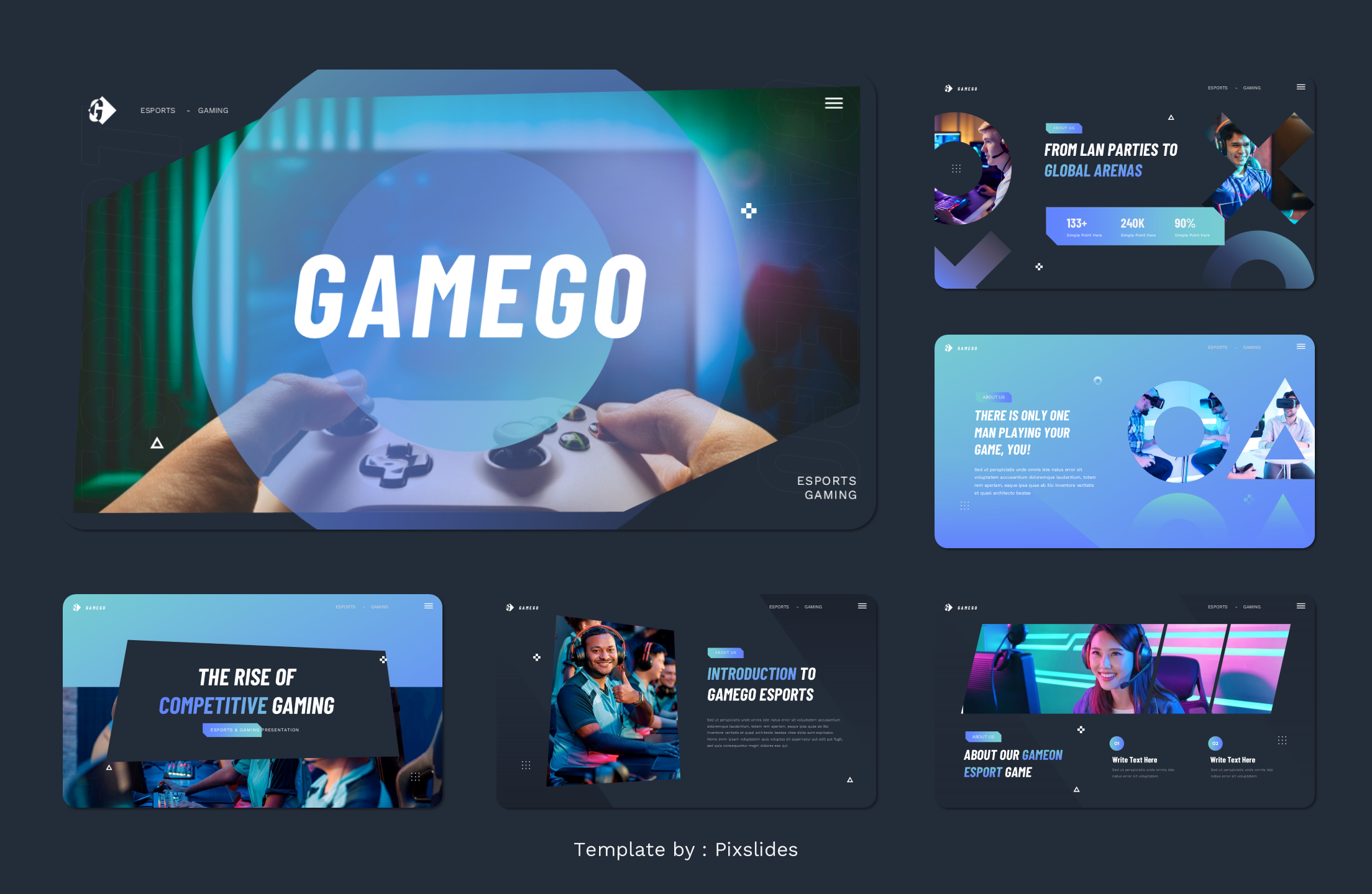 Gamego - Esports Gaming Keynote Presentation Template, Presentation ...