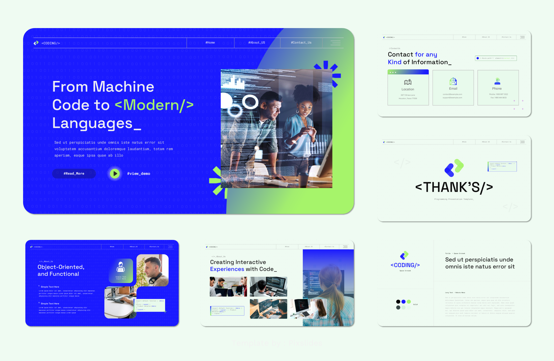 Coding - Programming Keynote Presentation Template, Presentation Templates