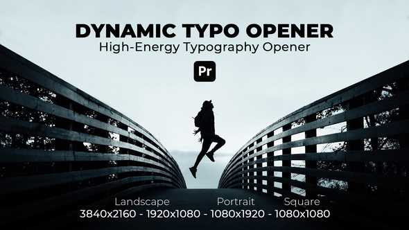 Dynamic Typo Opener for Premiere Pro, Premiere Pro Templates | VideoHive