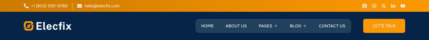 Elecfix - Electrician & Electrical Services Elementor Template Kit by ...