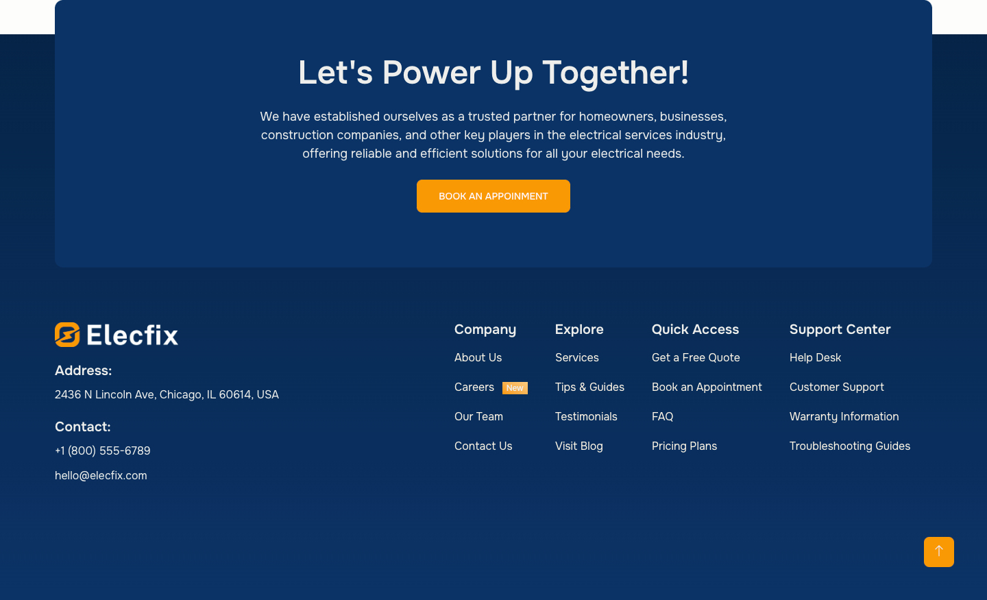 Elecfix - Electrician & Electrical Services Elementor Template Kit by evocave