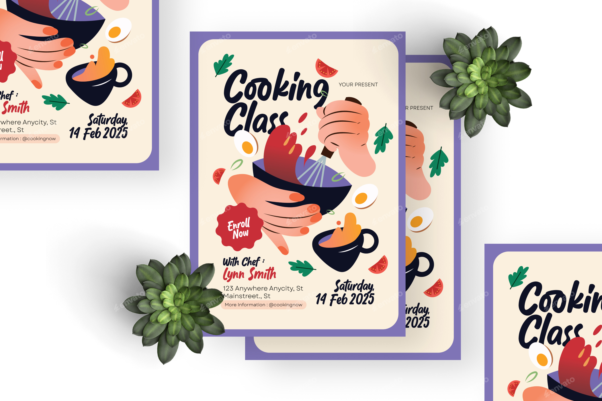 Cooking Class - Flyer Set, Print Templates | GraphicRiver