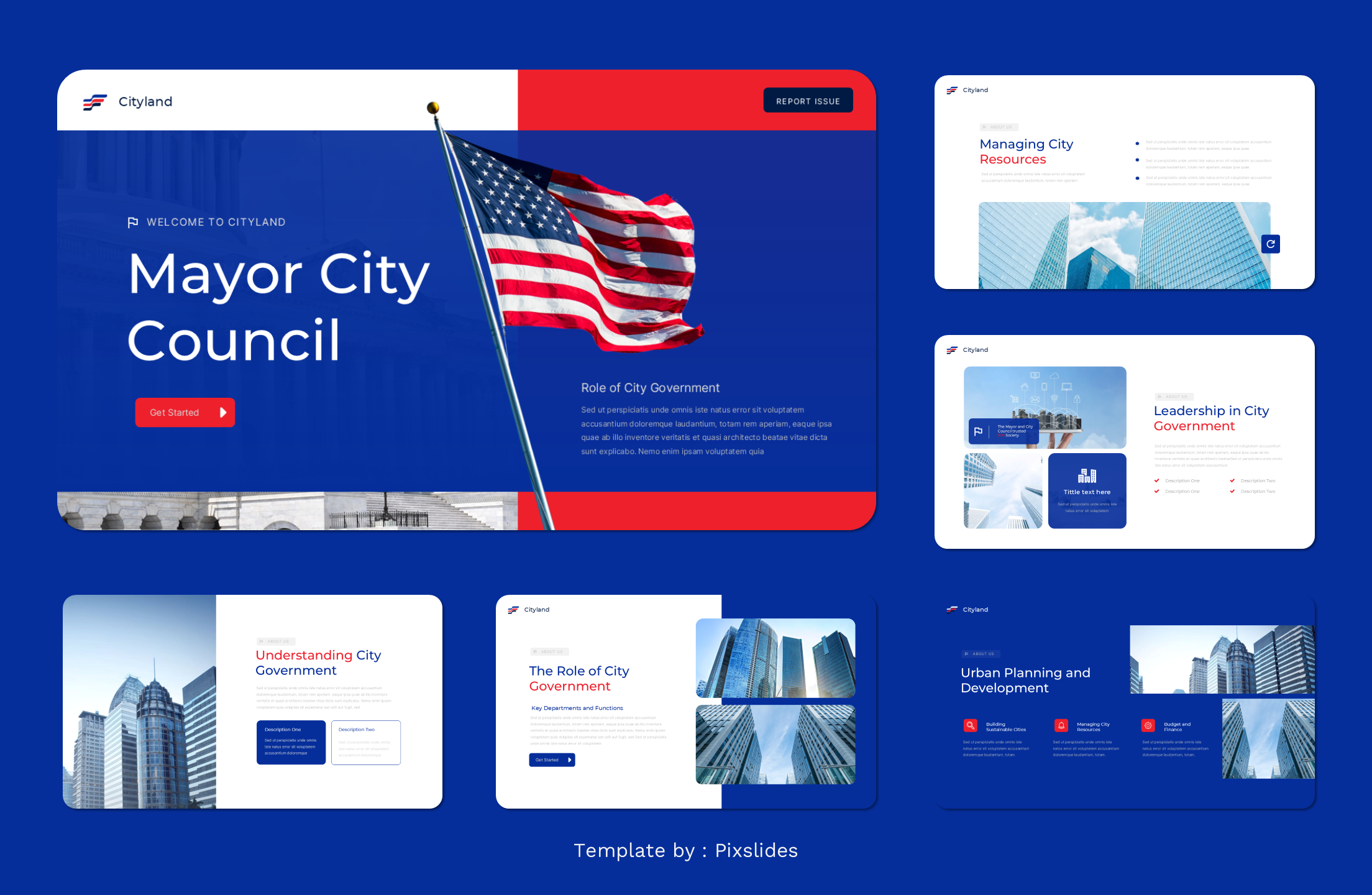 Cityland - City Government & Municipal PowerPoint Presentation Template ...