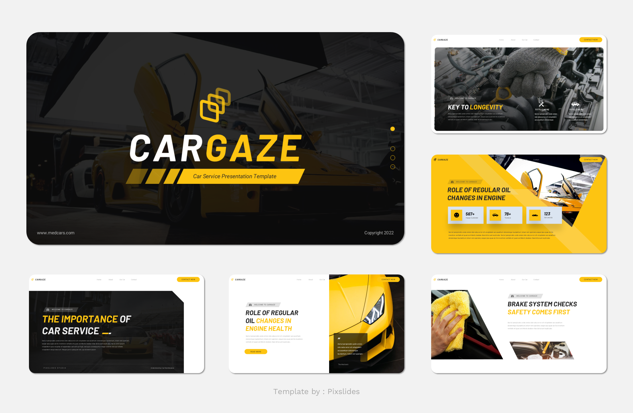 Cargaze - Car Service PowerPoint Presentation Template, Presentation ...