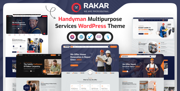 Rakar - Multipurpose Services WordPress Theme by themeholy | ThemeForest