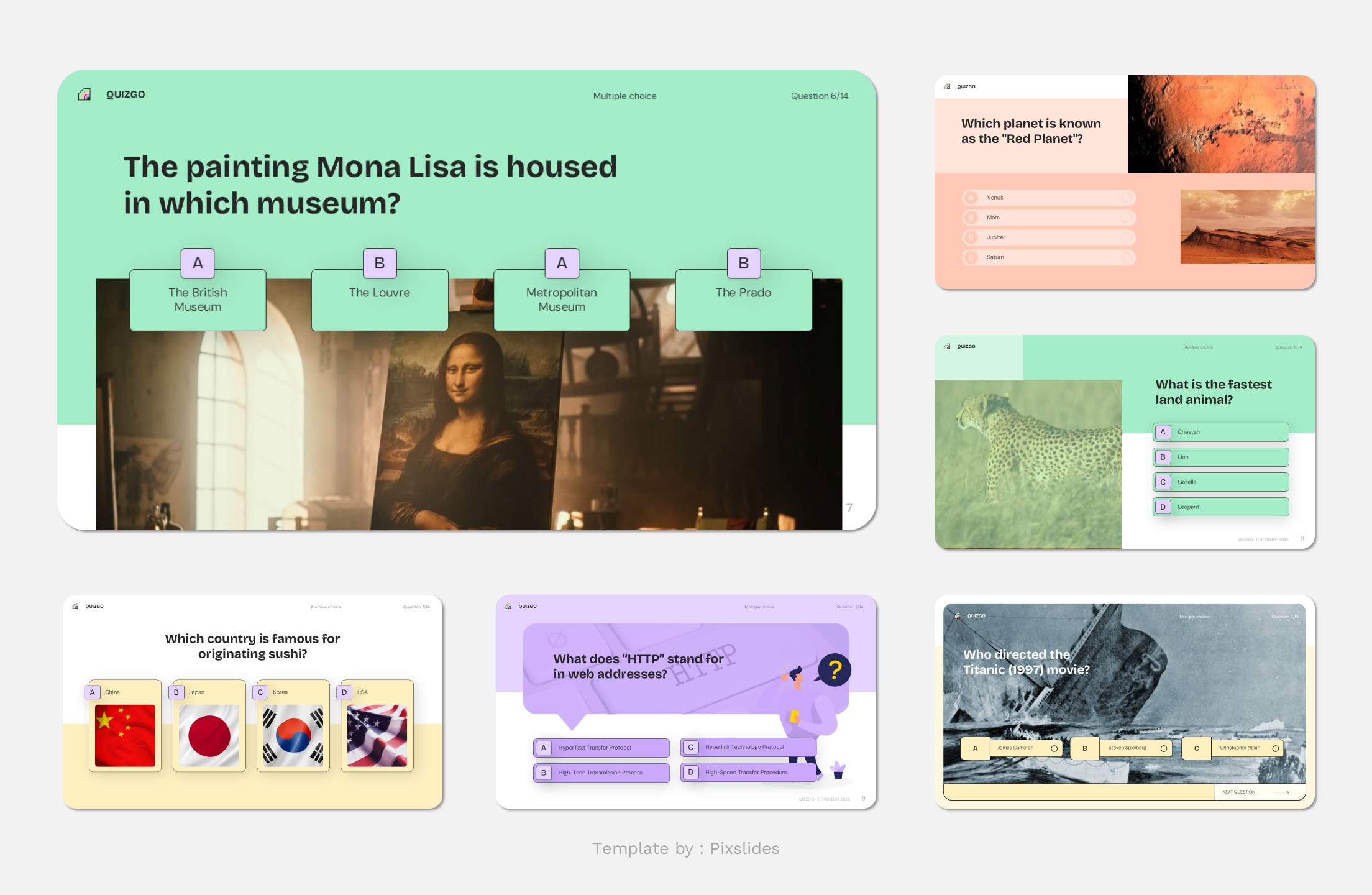 Quizgo - Quiz Keynote Presentation Template, Presentation Templates