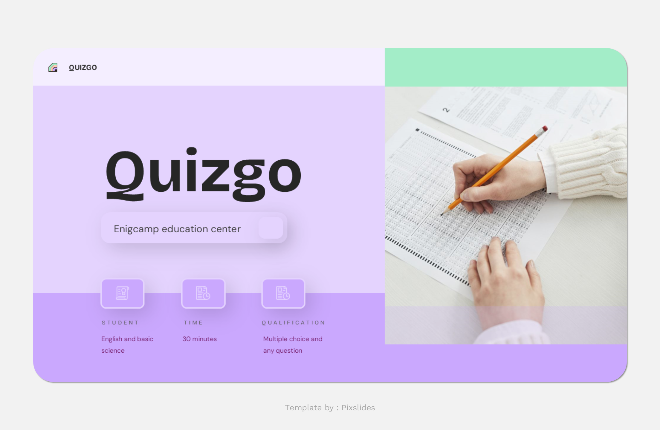 Quizgo - Quiz Keynote Presentation Template, Presentation Templates