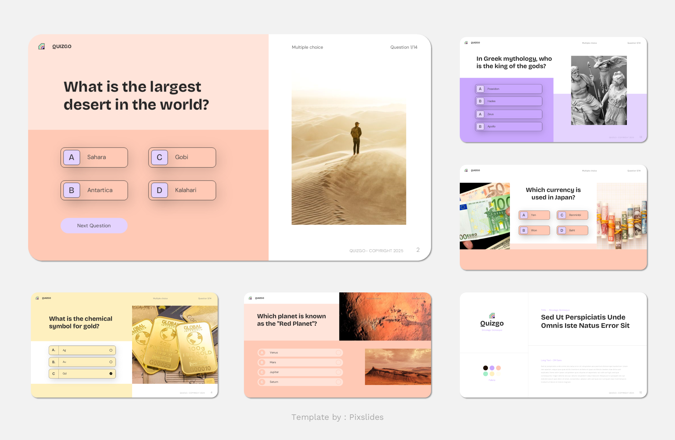 Quizgo - Quiz Keynote Presentation Template, Presentation Templates