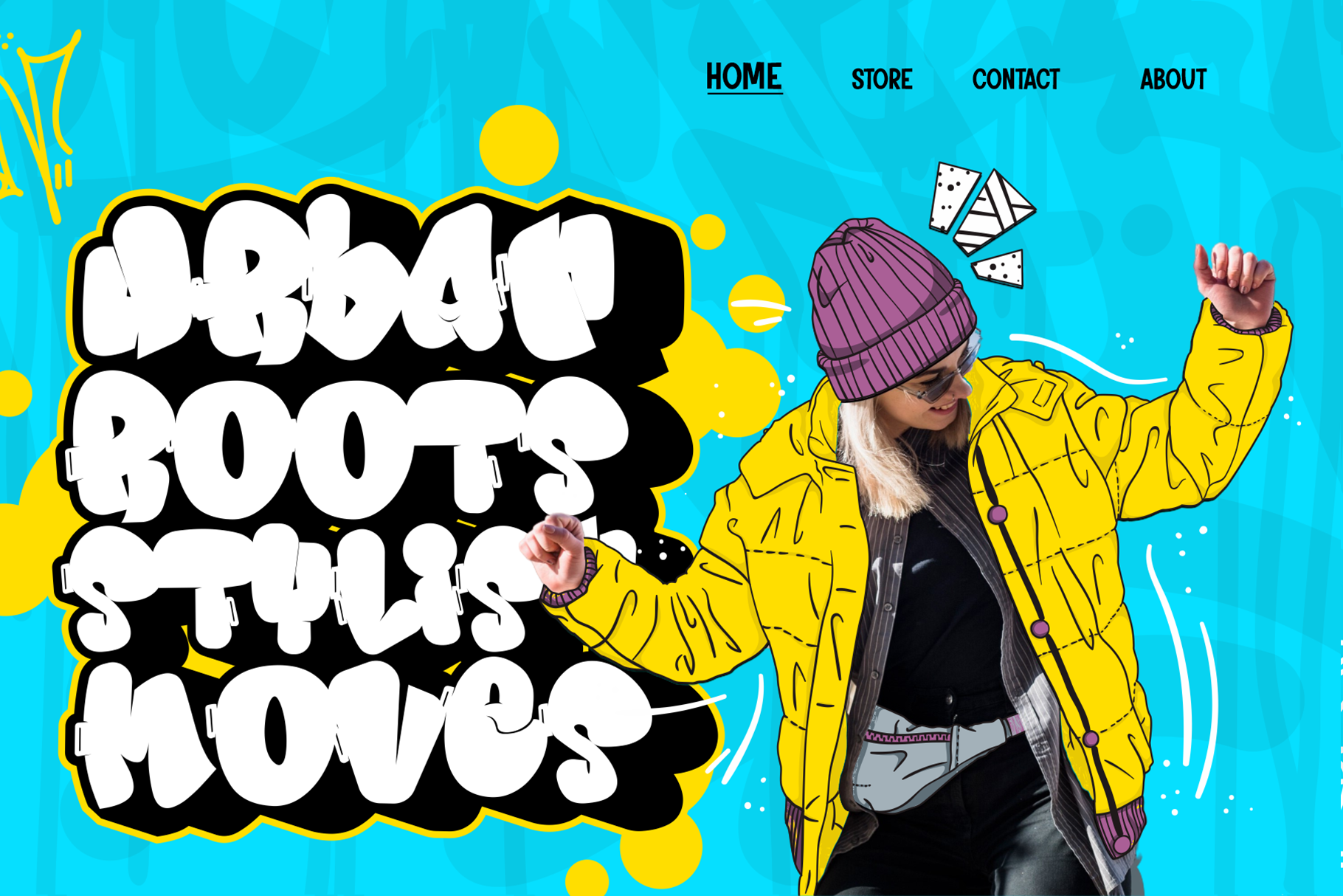 Morp Caps - A Chubby Layered Graffiti Font, Fonts | GraphicRiver