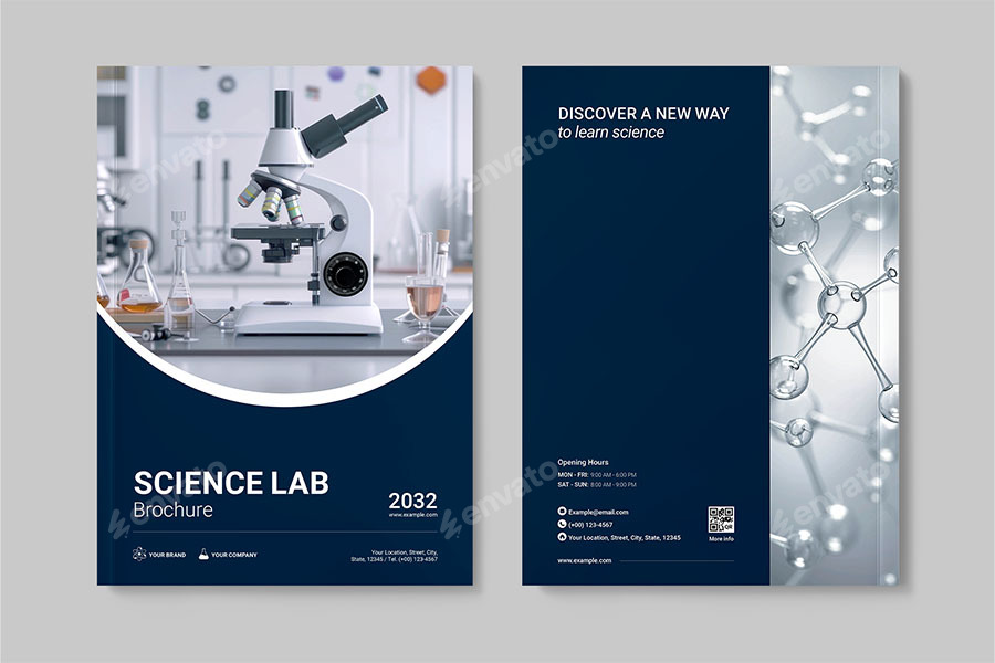 Science Lab Brochure Template, Print Templates | GraphicRiver