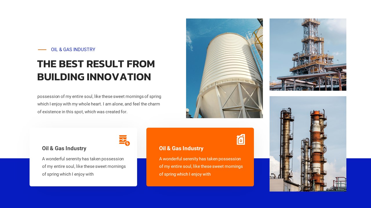 Petroil - Oil And Gas Industry PowerPoint Template, Presentation Templates