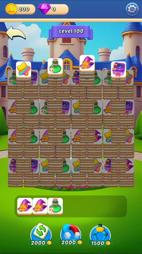 Tile Match: Wizarding School - 100 LEVEL(+Level Editor) - HTML Game - Construct 3 - C3P by PoseGames