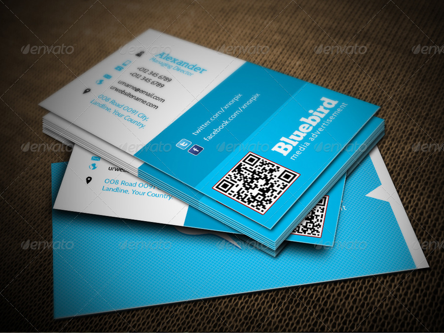 Blue Bird Business Card, Print Templates | GraphicRiver