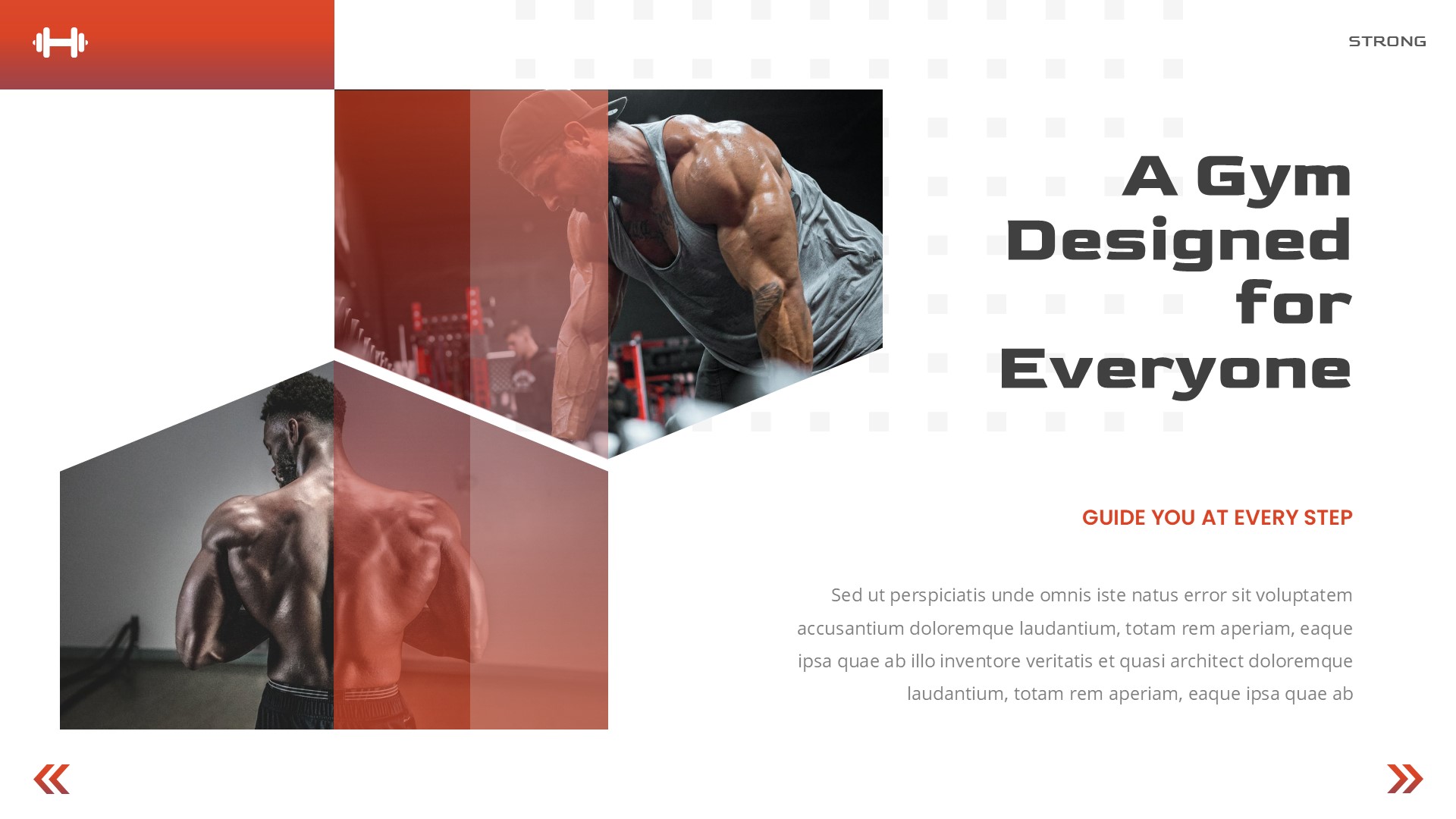 Strong - Gym & Fitness PowerPoint template, Presentation Templates