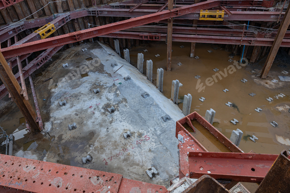 Structural system to prevent soil collapse by sheet pile and soil ...