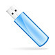 Blue USB Flash Drive, Vectors | GraphicRiver