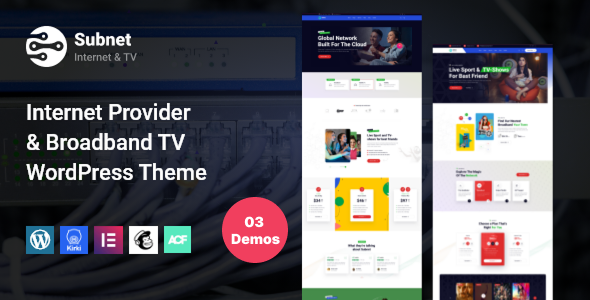 Internet Provider Broadband TV WordPress Theme | Internet Service ...