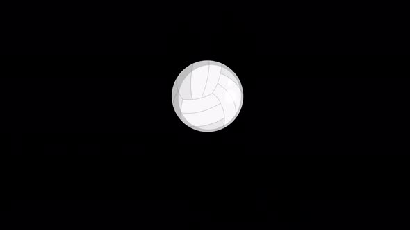Volleyball Punching 2D Animation Alpha 4K, Motion Graphics | VideoHive