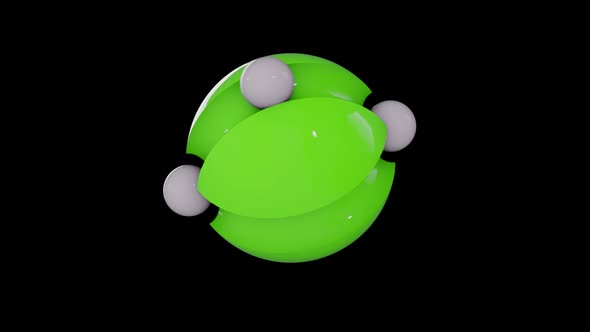 illusion of spinning balls. abstract animation. alpha and loop, Motion ...