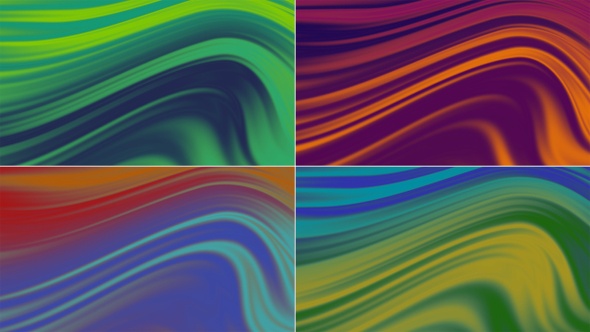 Multicolor Wave Background 4K, Motion Graphics | VideoHive