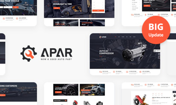Apar - Auto Parts WordPress Shop Theme by BoostifyThemes | ThemeForest