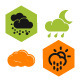 99 Weather & Nature Icons Pack by sunyyasyed | GraphicRiver