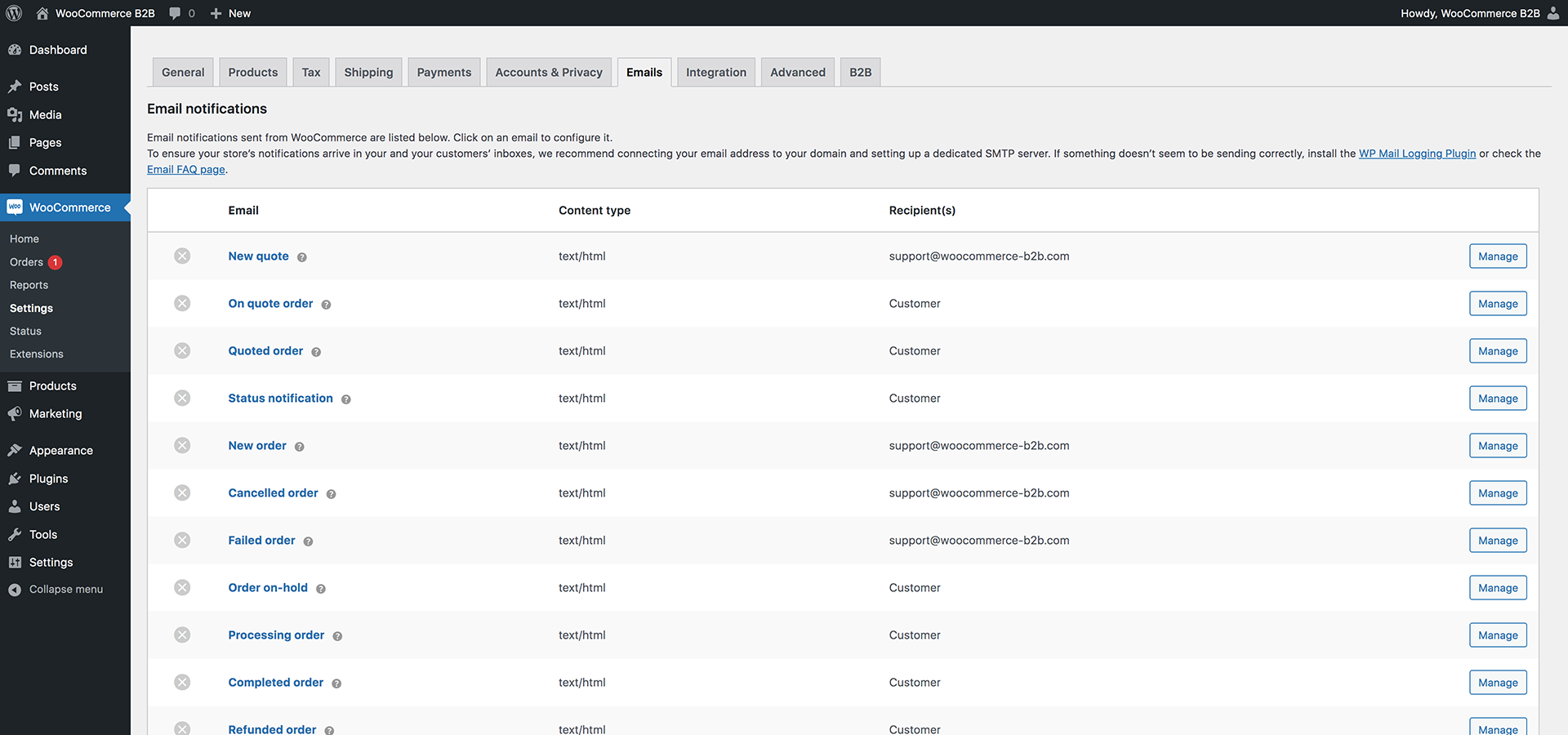 WooCommerce B2B by code4lifeitalia | CodeCanyon