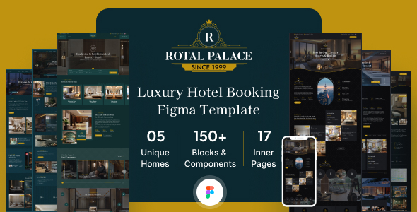 Rotal - Luxury Hotel Booking Figma Template by themehour | ThemeForest