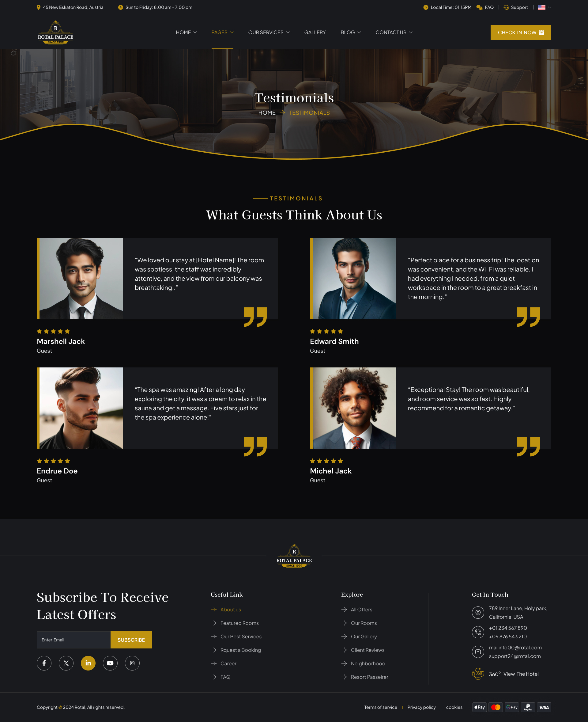 Rotal - Luxury Hotel Booking Figma Template by themehour | ThemeForest