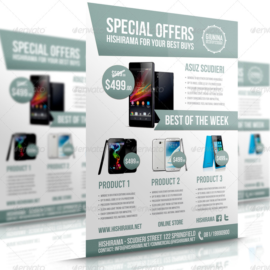 Elegant Offers Flyer, Print Templates | GraphicRiver