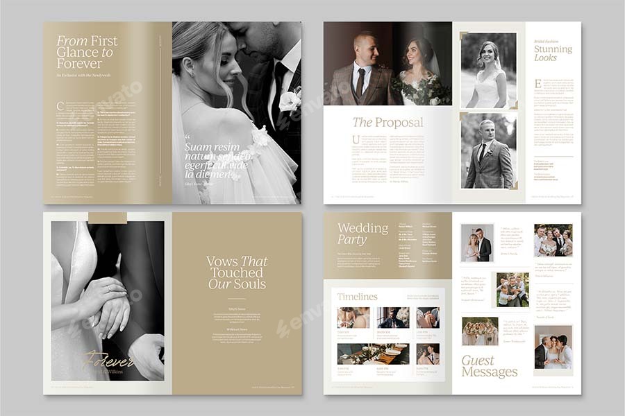 Wedding Day Magazine Template, Print Templates | GraphicRiver