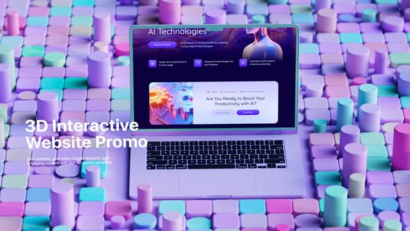 3D Website Mockup Promo, After Effects Project Files | VideoHive