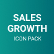 Sales Growth Icon Pack, Icons | GraphicRiver