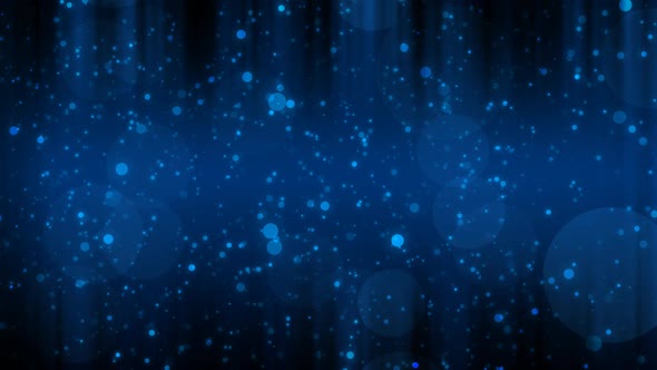 Particles On A Dark Blue Bg, Motion Graphics | VideoHive
