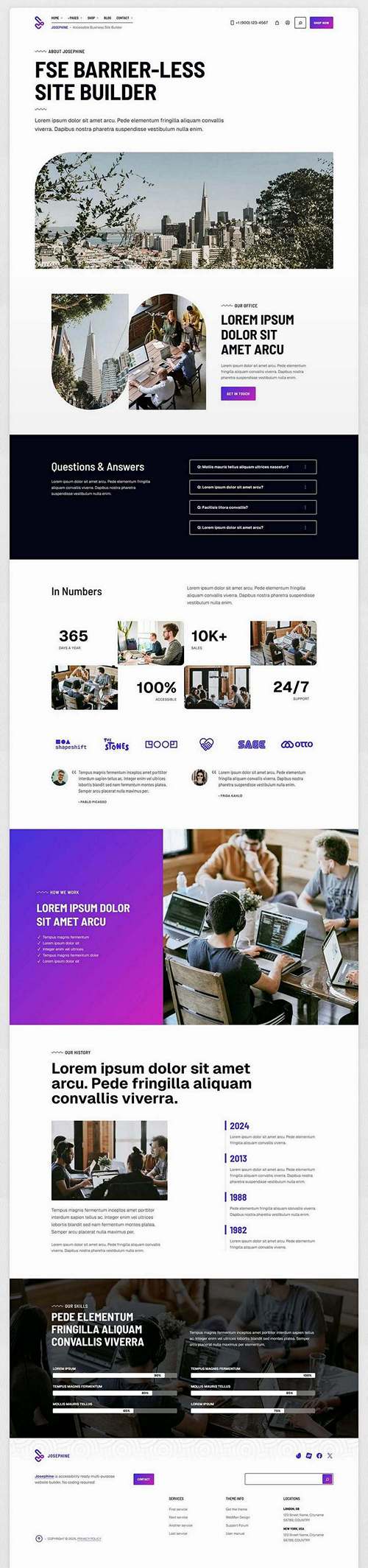 Josephine - Professional Services FSE WordPress Block Theme by webmandesign