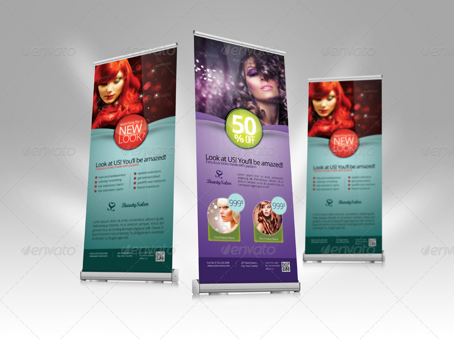 Product Promotion Roll-Up Template – Multipurpose, Print Templates