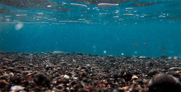 Calm Sea Underwater Look, Stock Footage | VideoHive
