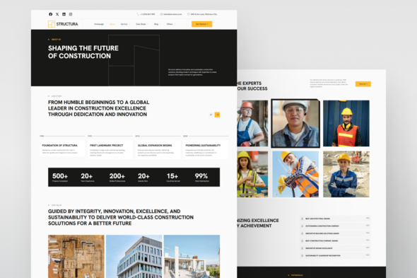 Structura - Construction Consultant Elementor Template Kit by ...