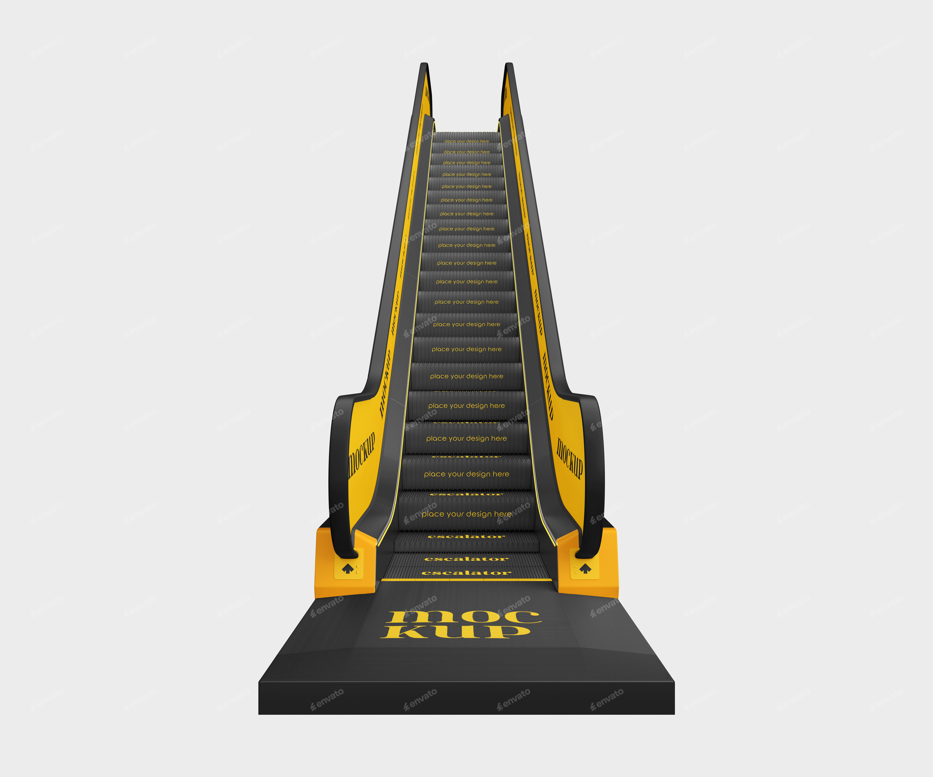 Escalator Mockup Set, Graphics | GraphicRiver
