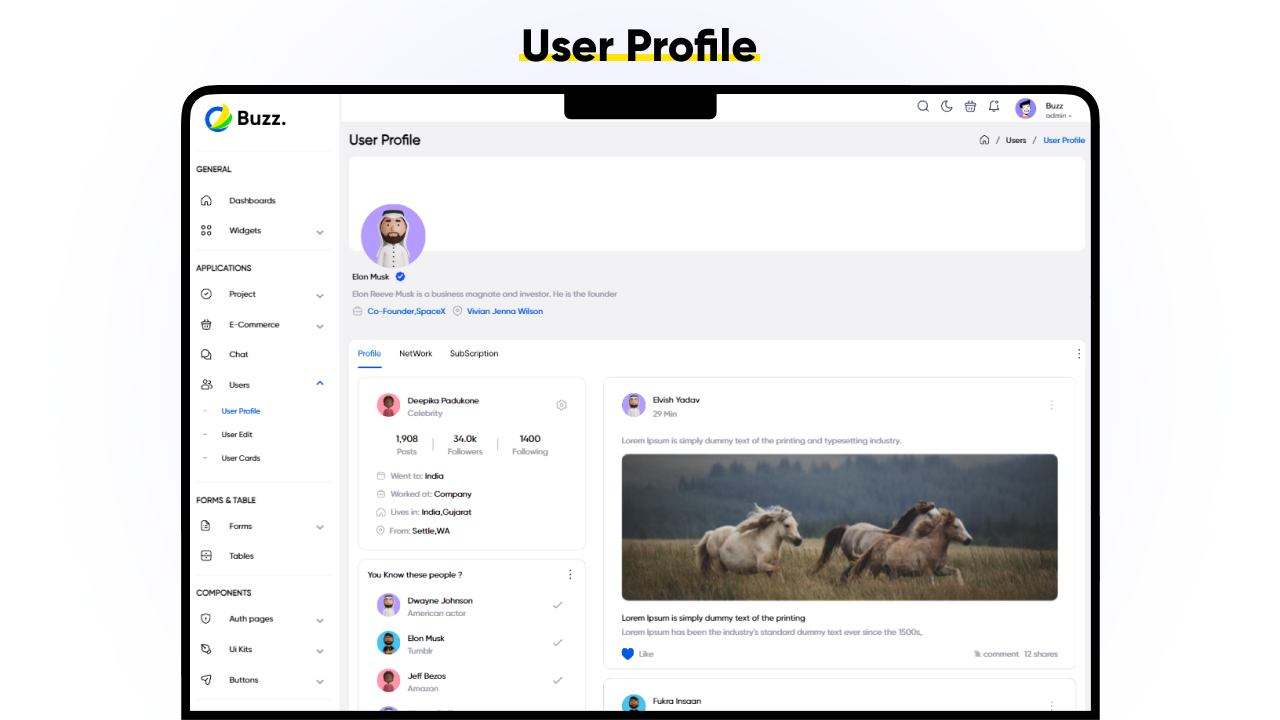 Buzz - Flutter Admin Panel | Flutter PWA | Flutter Admin Dashboard ...