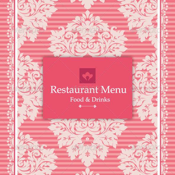 Pink Menu Design by lilalove | GraphicRiver
