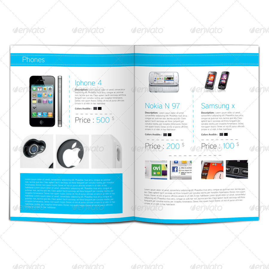 Products Showcase - InDesign A4 8pp, Print Templates | GraphicRiver