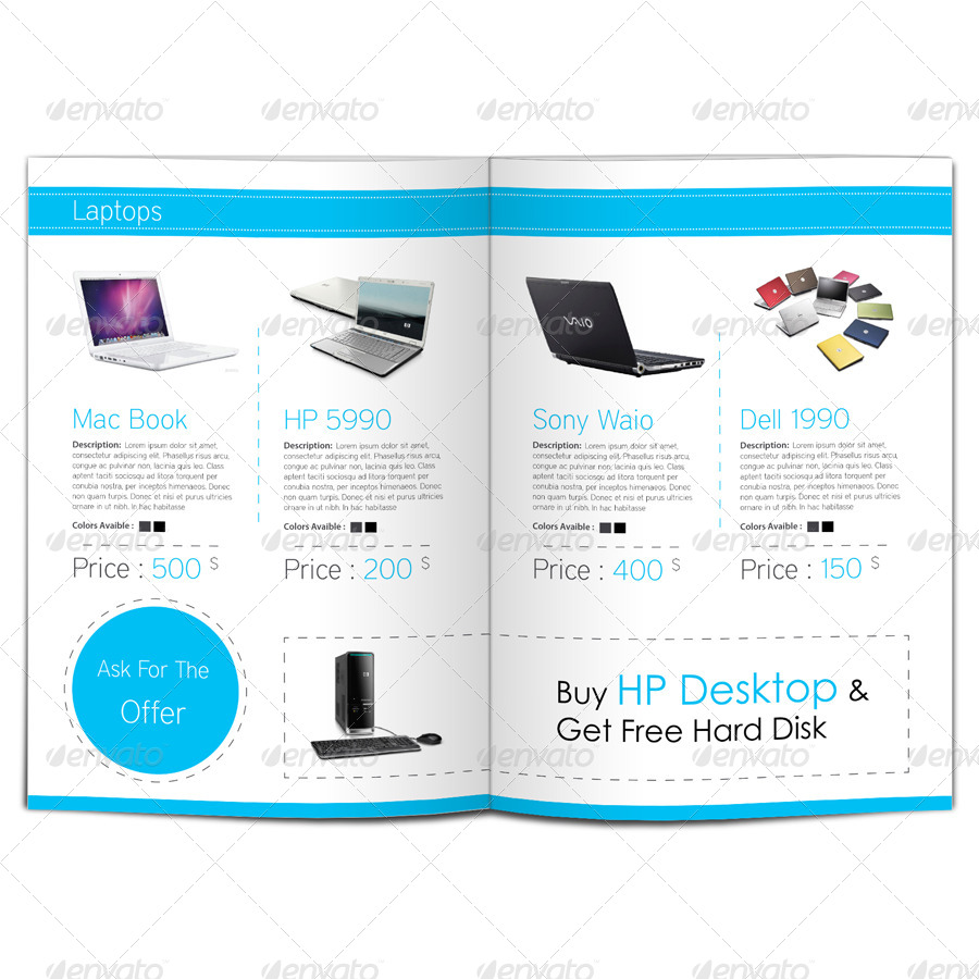 Products Showcase - InDesign A4 8pp, Print Templates | GraphicRiver