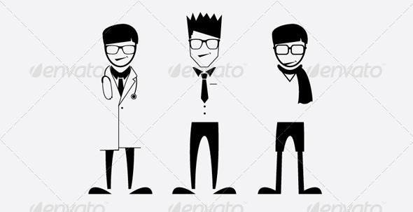 Mr.Geek Character, Vectors | GraphicRiver