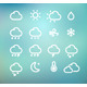 Retro Weather Icons, Vectors | GraphicRiver